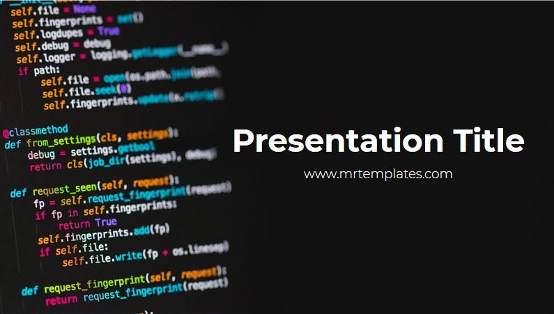 Free Powerpoint Templates For Programming Presentation Templates 